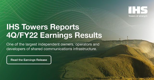 IHS Holding Limited Announces Fourth Quarter And Full Year 2022